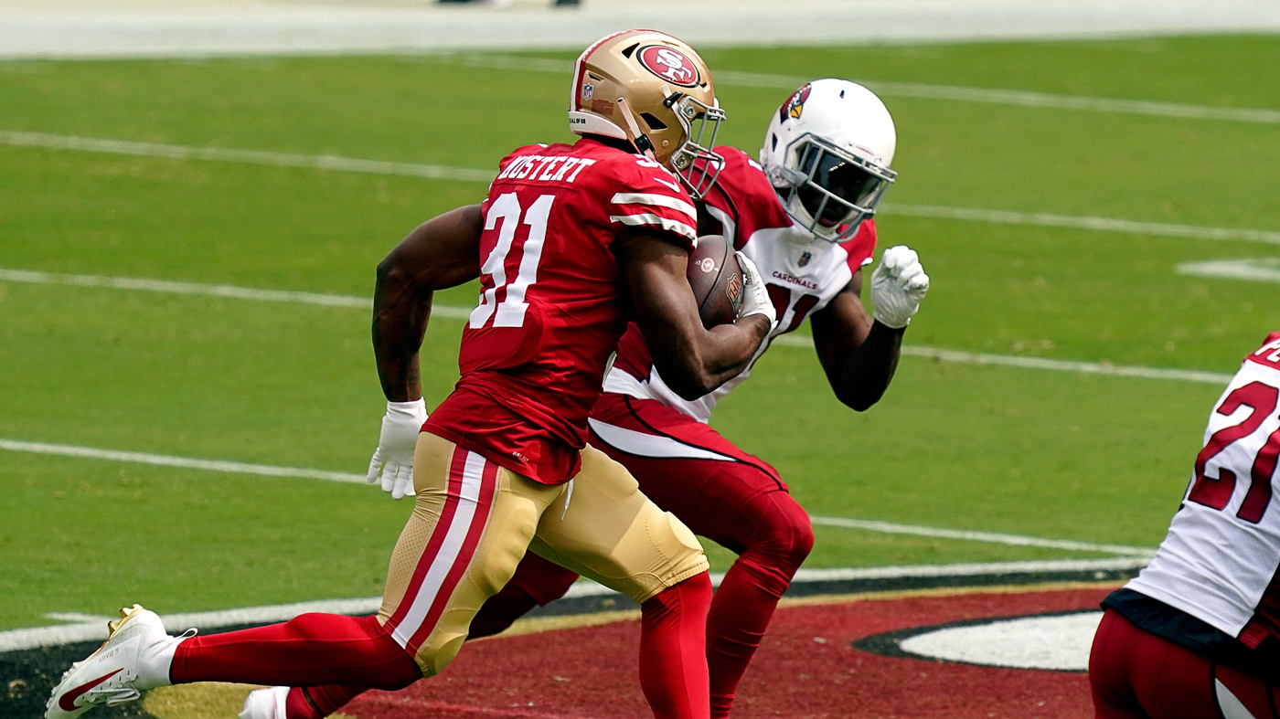 49ers' Raheem Mostert reaches nearly 23 MPH in 76-yard score vs ...