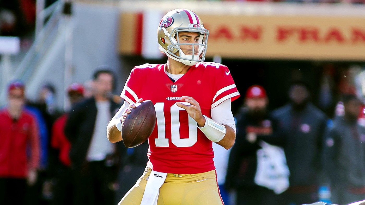 Watch 49ers QB Jimmy Garoppolo hit TE Garrett Celek in the end zone ...