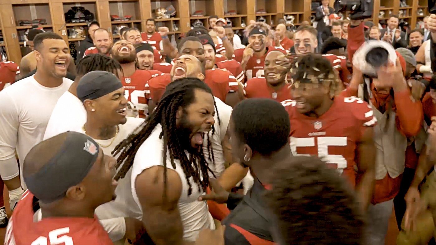 Watch the 49ers' locker room reaction following overtime victory ...